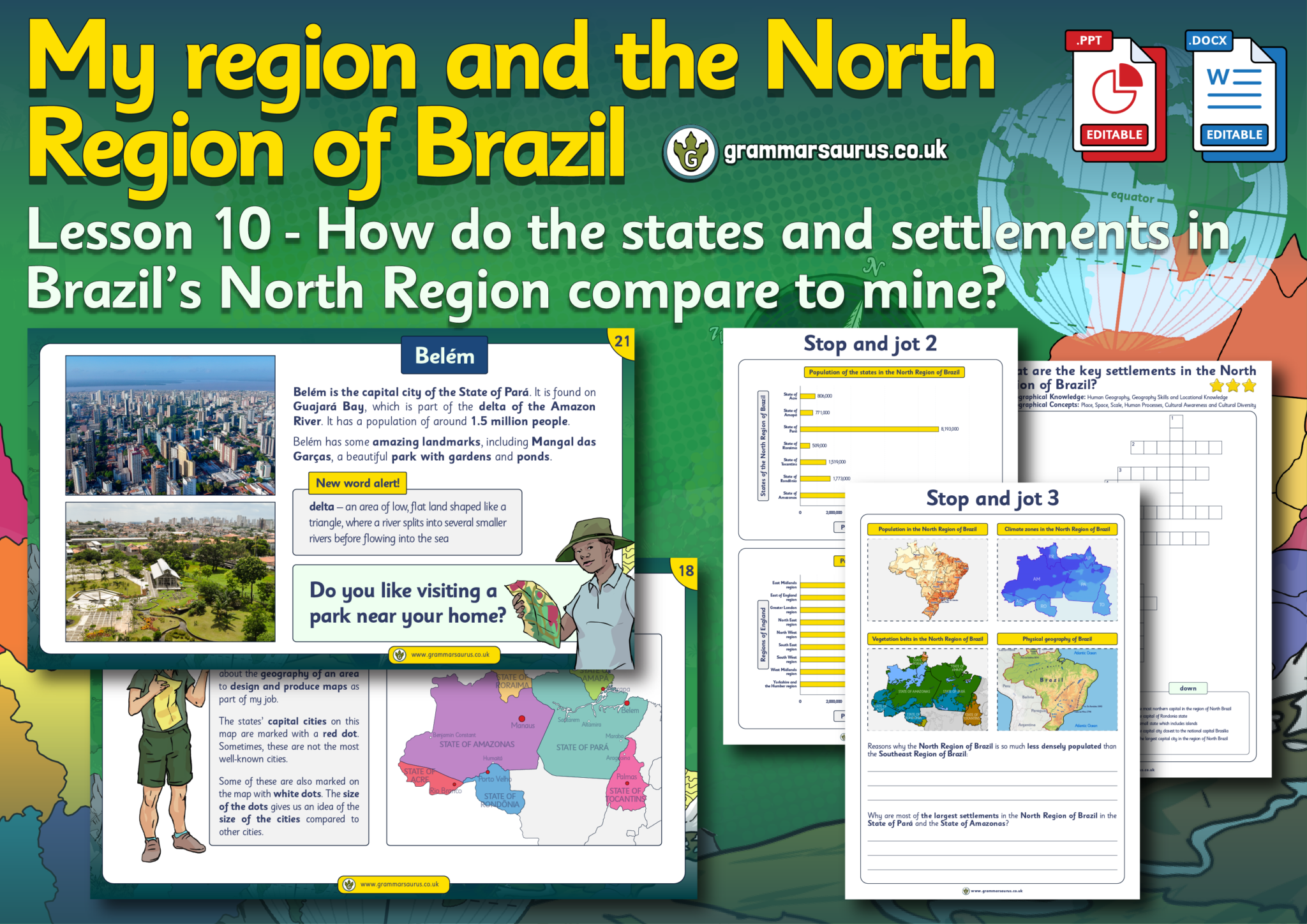 Year 5 Geography – My Region and the North Region of Brazil – How do ...