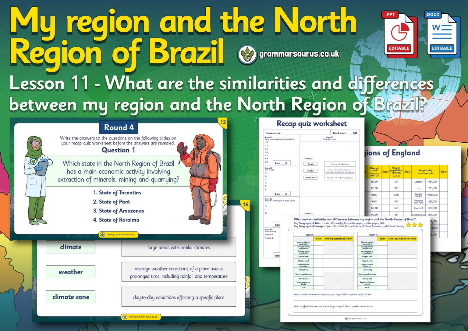 Year 5 Geography – My Region and the North Region of Brazil – What are ...