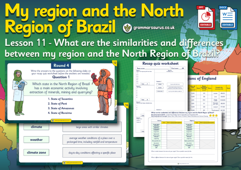 Year 5 Geography – My Region and the North Region of Brazil – What are ...