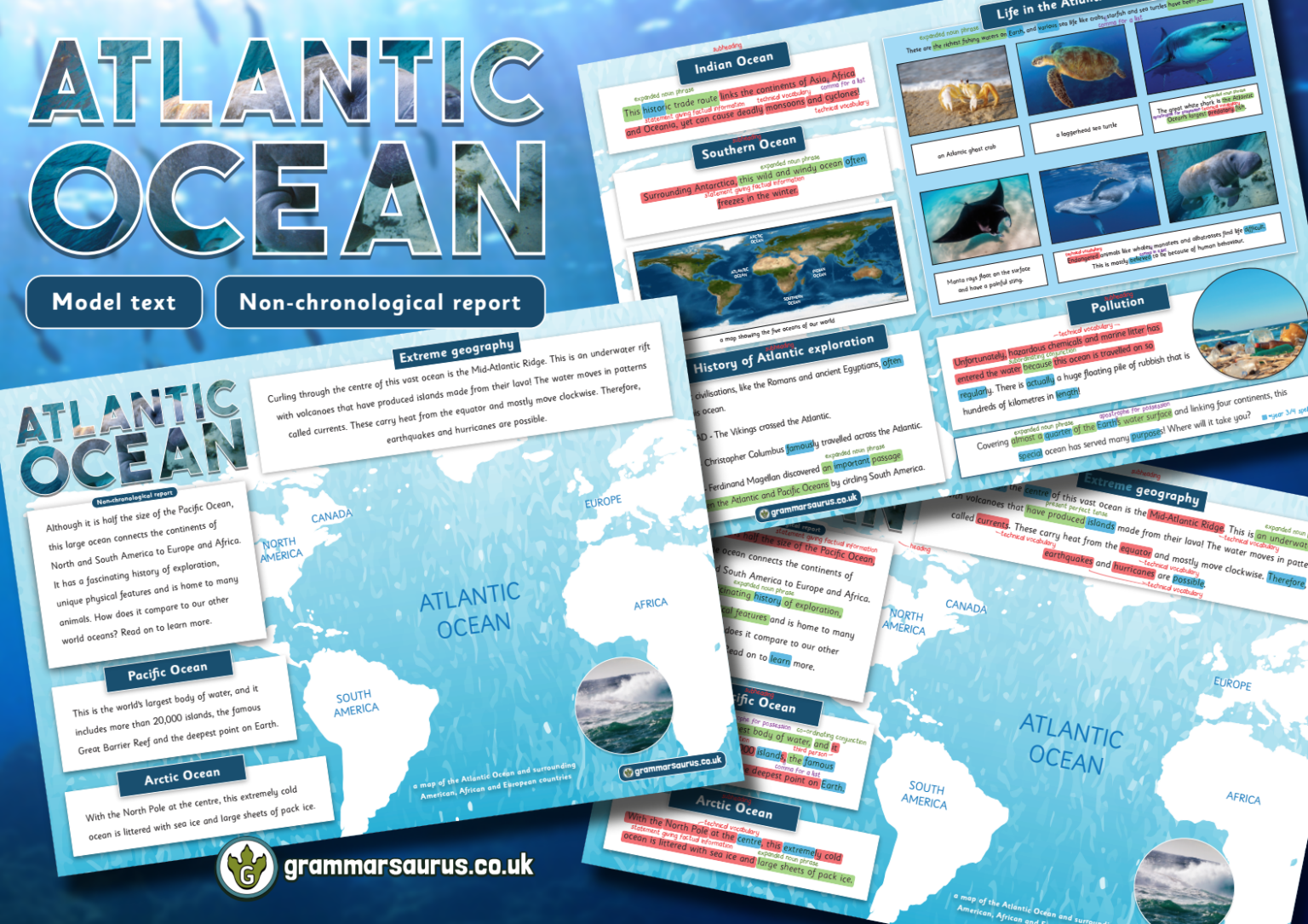 Year 3 Model Text – Non-chronological report – Atlantic Ocean ...