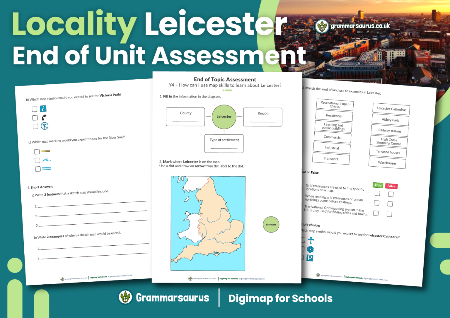 End of Unit Assessment ad - Grammarsaurus