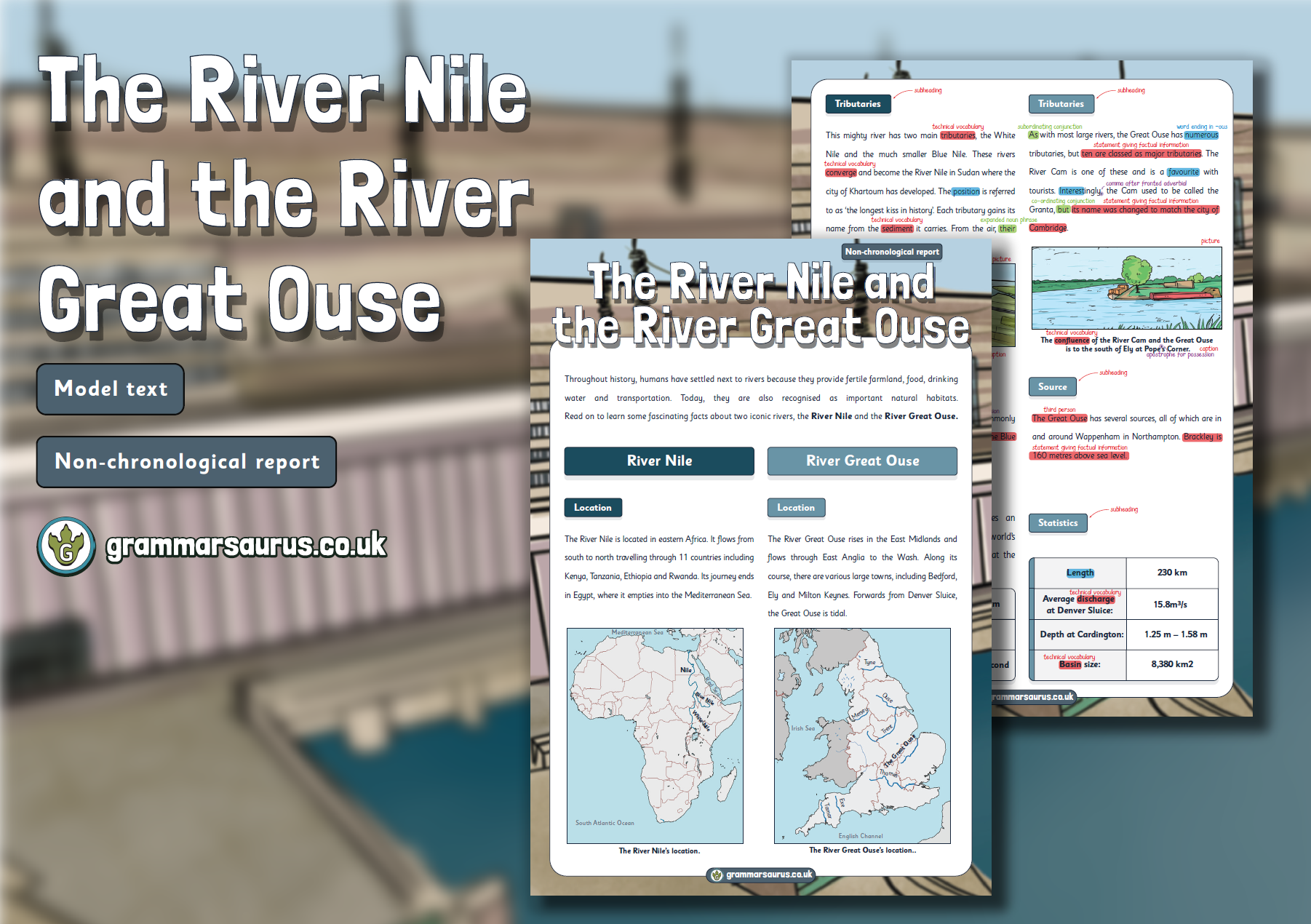 Year 4 Model Text – Non-chronological report – The River Nile and The ...