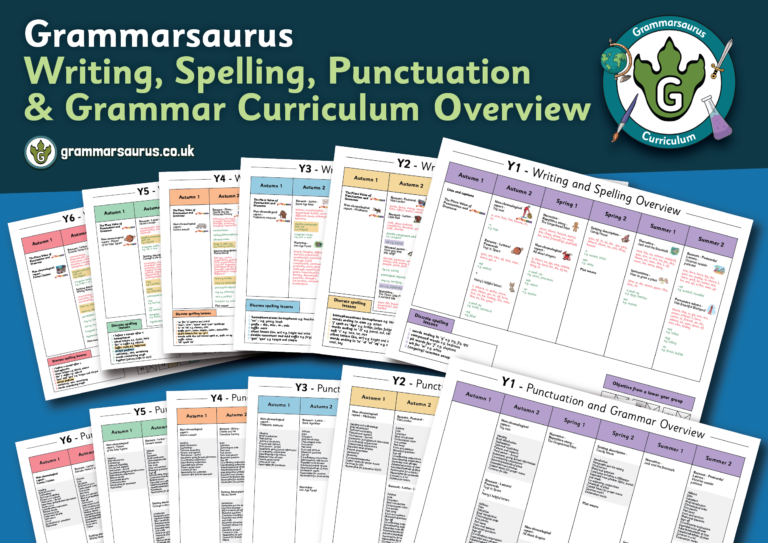Writing, Spelling, Punctuation and Grammar Curriculum Overview ...
