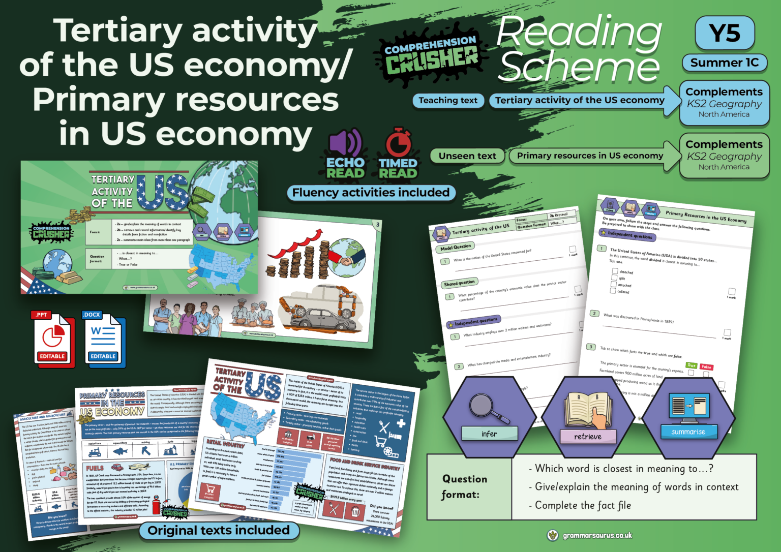 Year 5 Comprehension Crusher Reading Scheme – Summer 1c – Tertiary ...