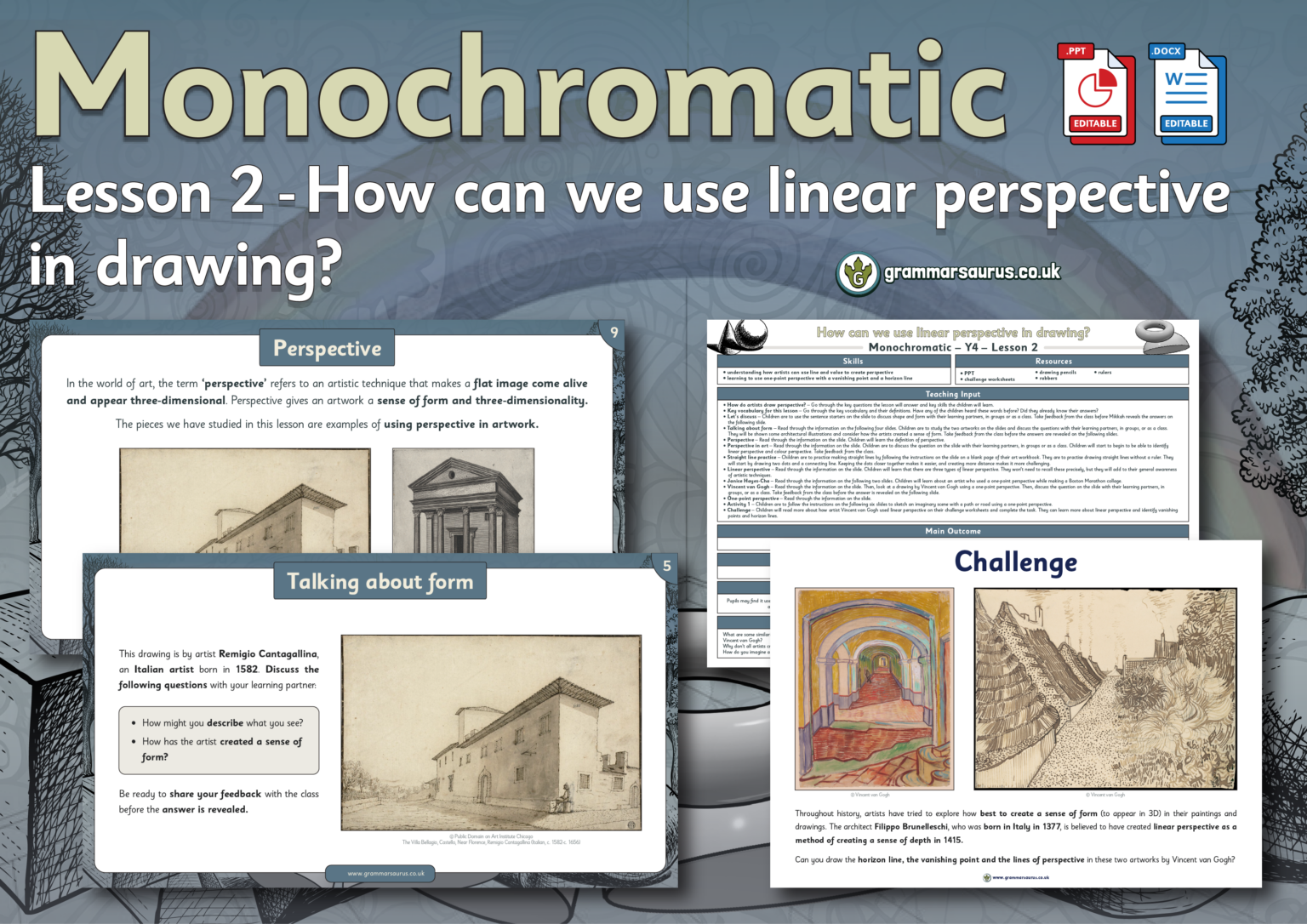Year 4 Art - Monochromatic - How can we use linear perspective in ...