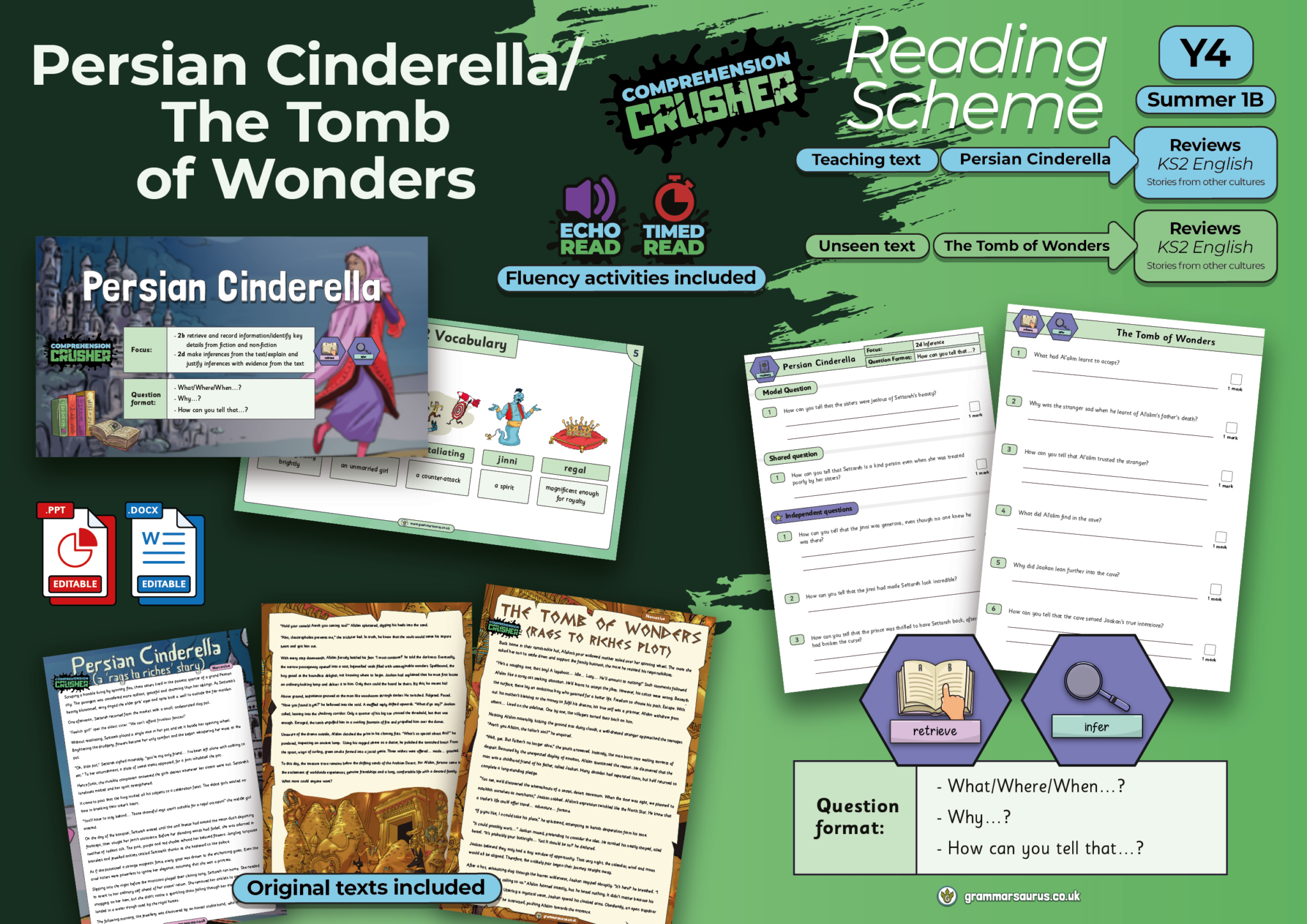 Year 4 Comprehension Crusher Reading Scheme – Summer 1b – Persian ...