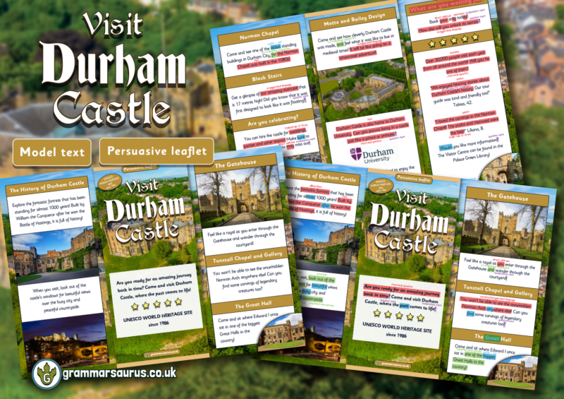 Year 2 Model Text – Persuasive leaflet – Visit Durham Castle ...
