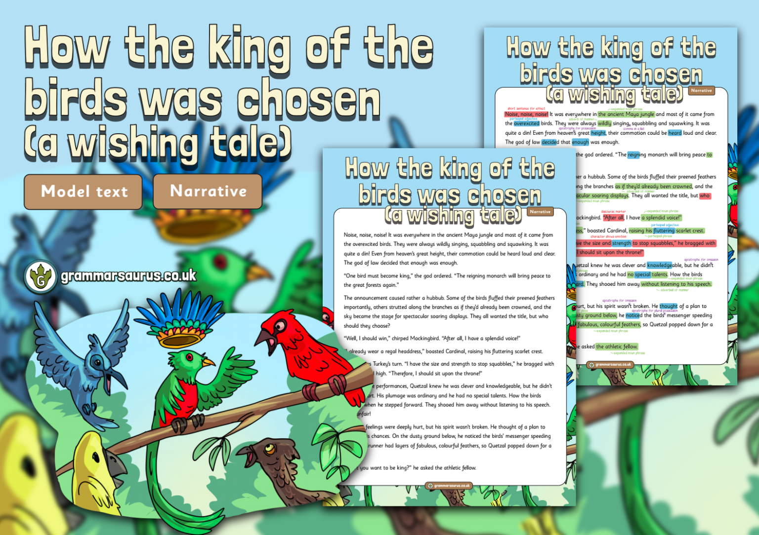 Year 3 Model Text - Narrative – How the king of the birds was chosen (a ...