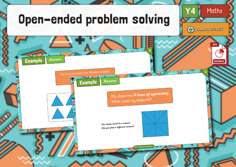Year 4 Properties of Shape – Open-ended problem solving - Grammarsaurus