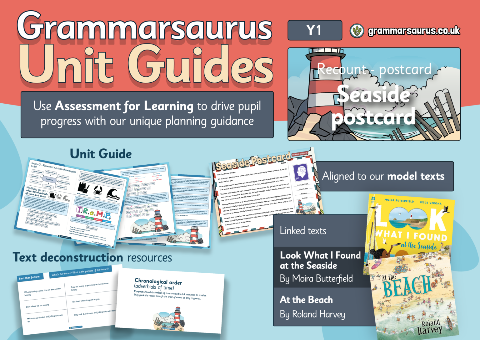 Year 1 Unit Guide – Recount - Postcard – Seaside Postcards - Grammarsaurus