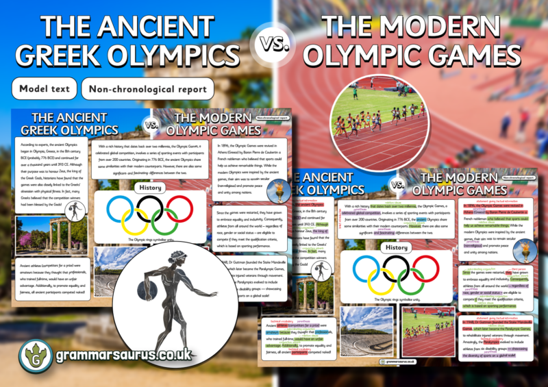 Year 5 Model Text – Non-chronological report - The Ancient Greek ...