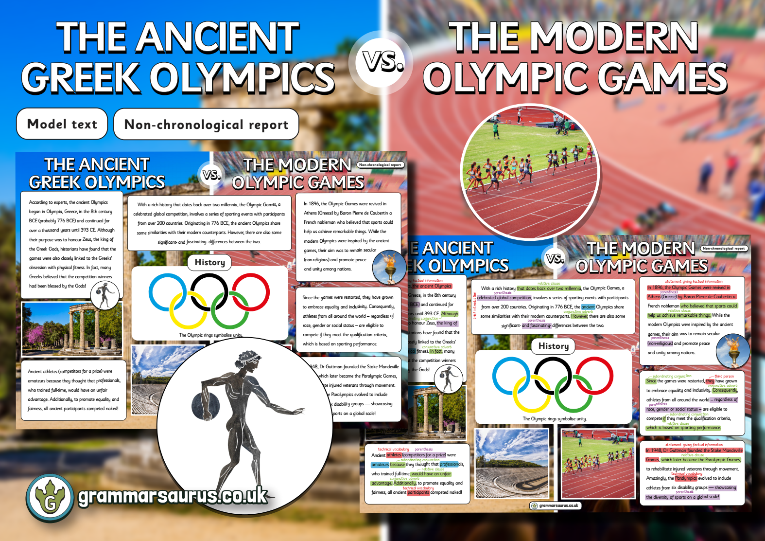 Year 5 Model Text – Non-chronological report - The Ancient Greek ...