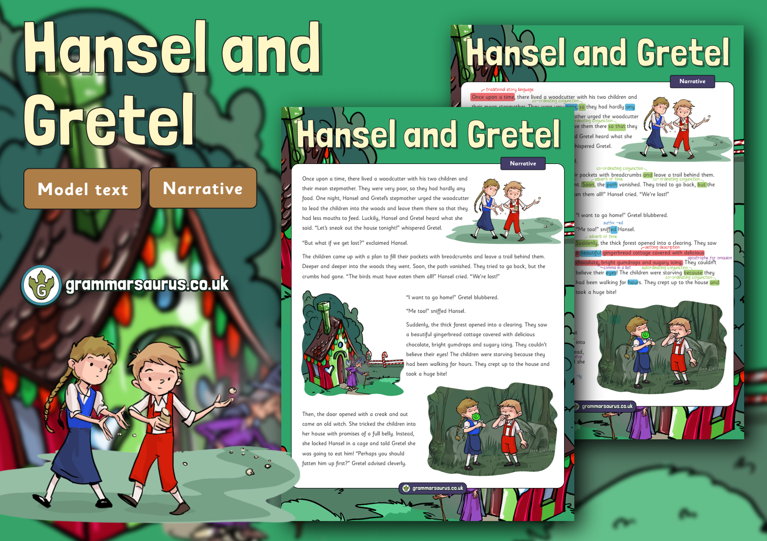 Year 2 Model Text – Narrative - Hansel and Gretel - Grammarsaurus