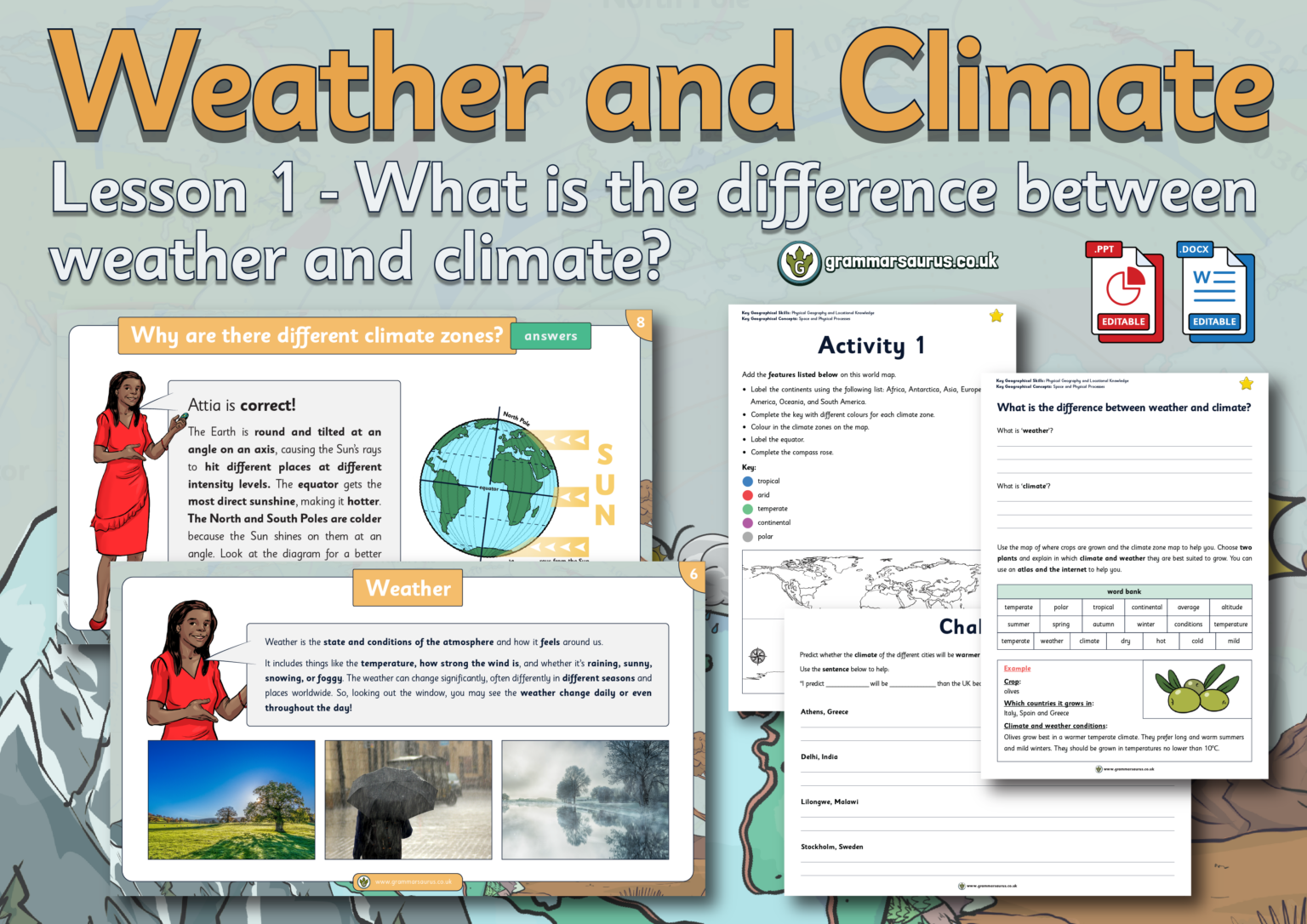 Year 4 Geography – Weather and Climate – What is the difference between ...