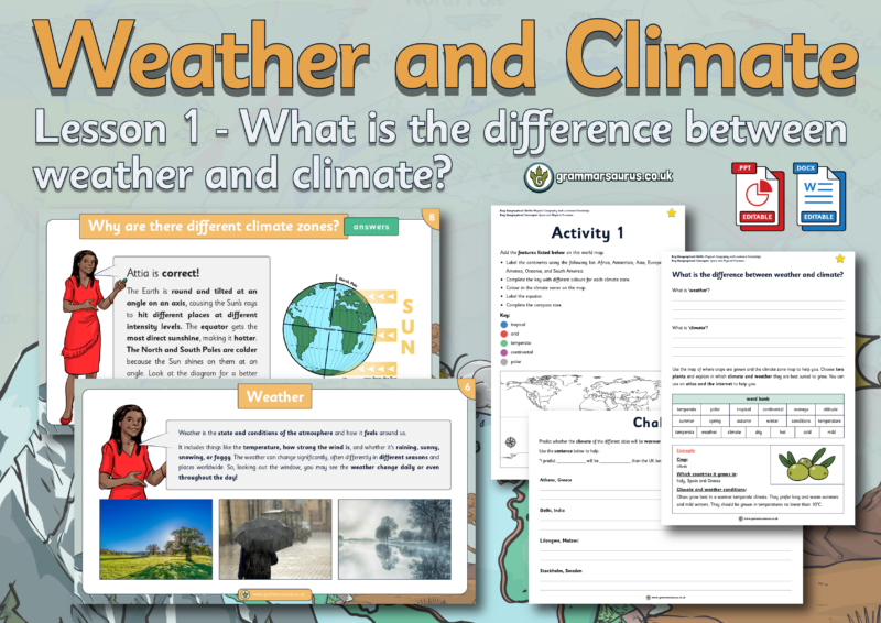 Year 4 Geography – Weather and Climate – What is the difference between ...