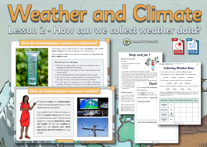 Year 4 Geography – Weather and Climate – How can we collect weather ...