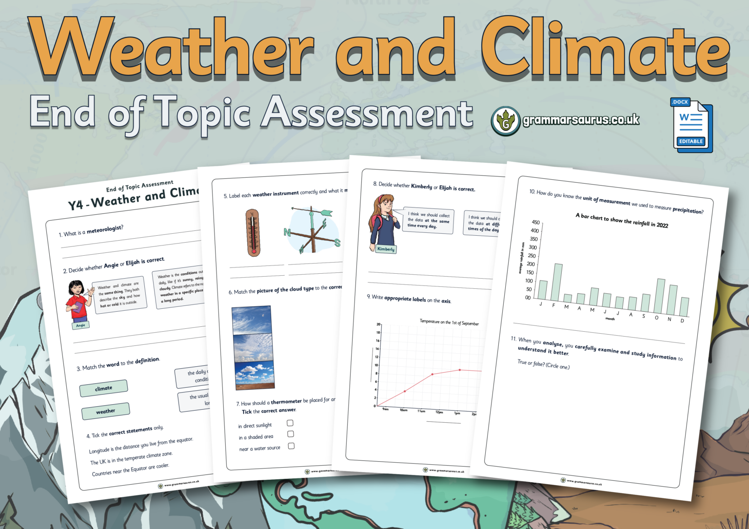 Year 4 Geography – Weather and Climate – End of Topic Assessment ...