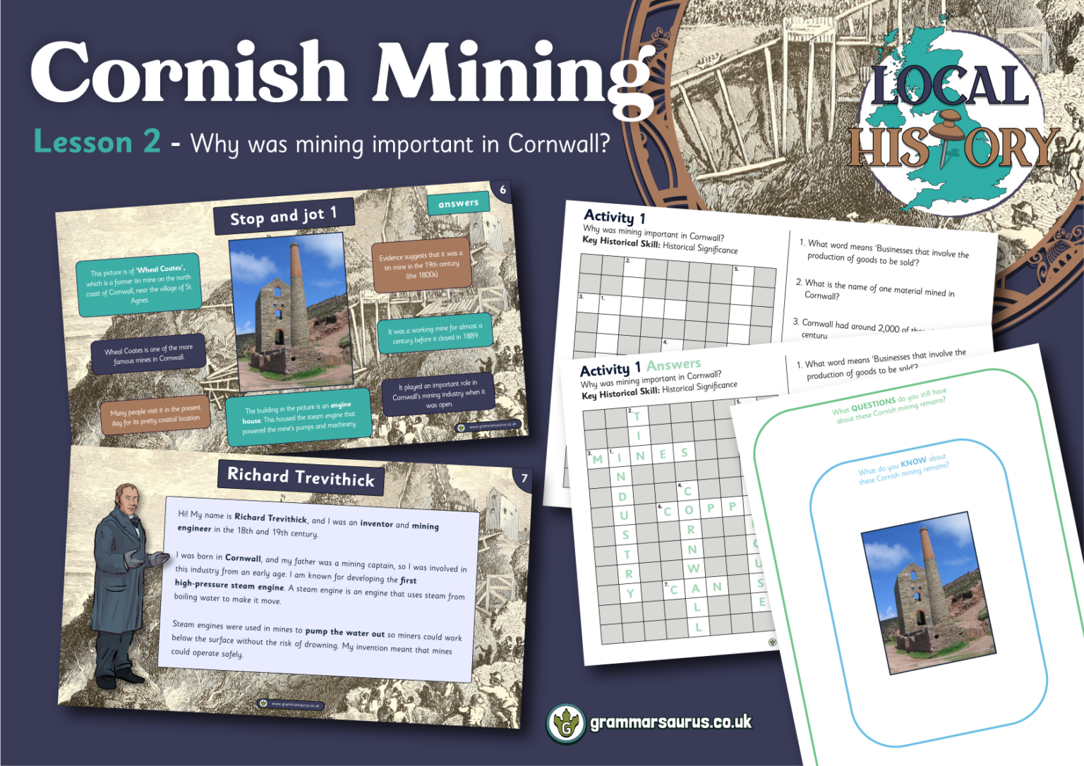 KS1 Local history - Cornish Mining - Why was mining important in ...