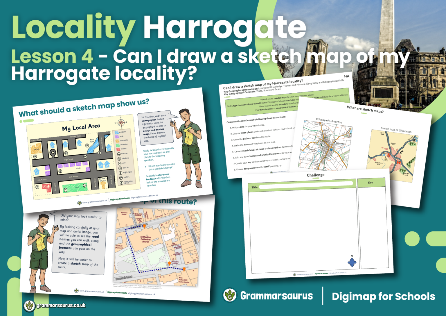 Y4 Locality Unit - Can i draw a sketch map of my Harrogate locality ...