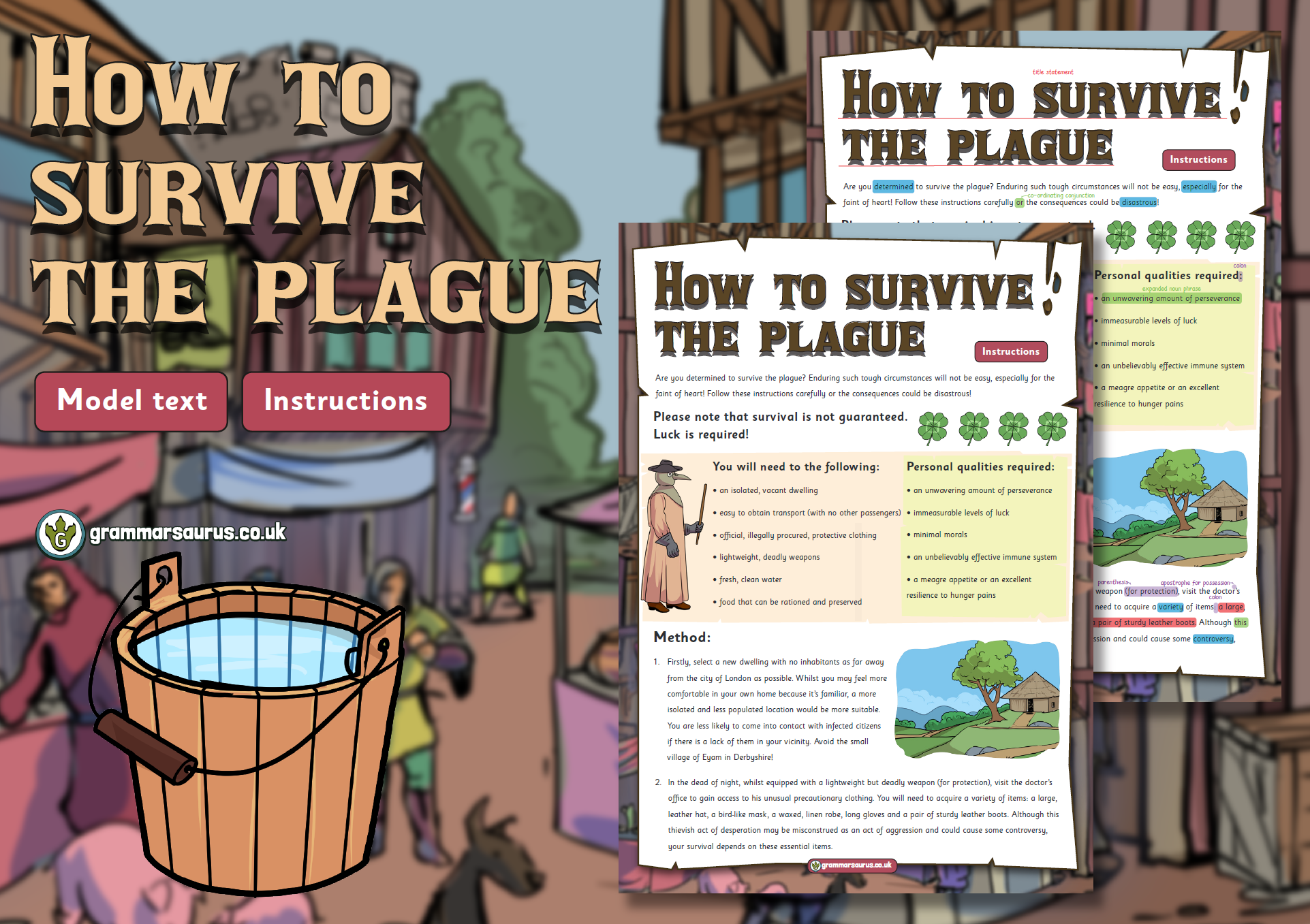 Year 5 Model Text – Instructions – How to survive the plague ...