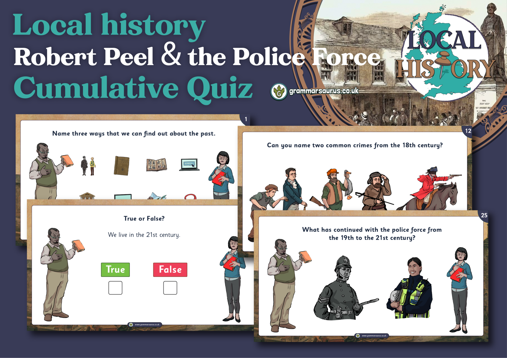 KS1 Local history – Robert Peel and the Police Force – Cumulative Quiz ...