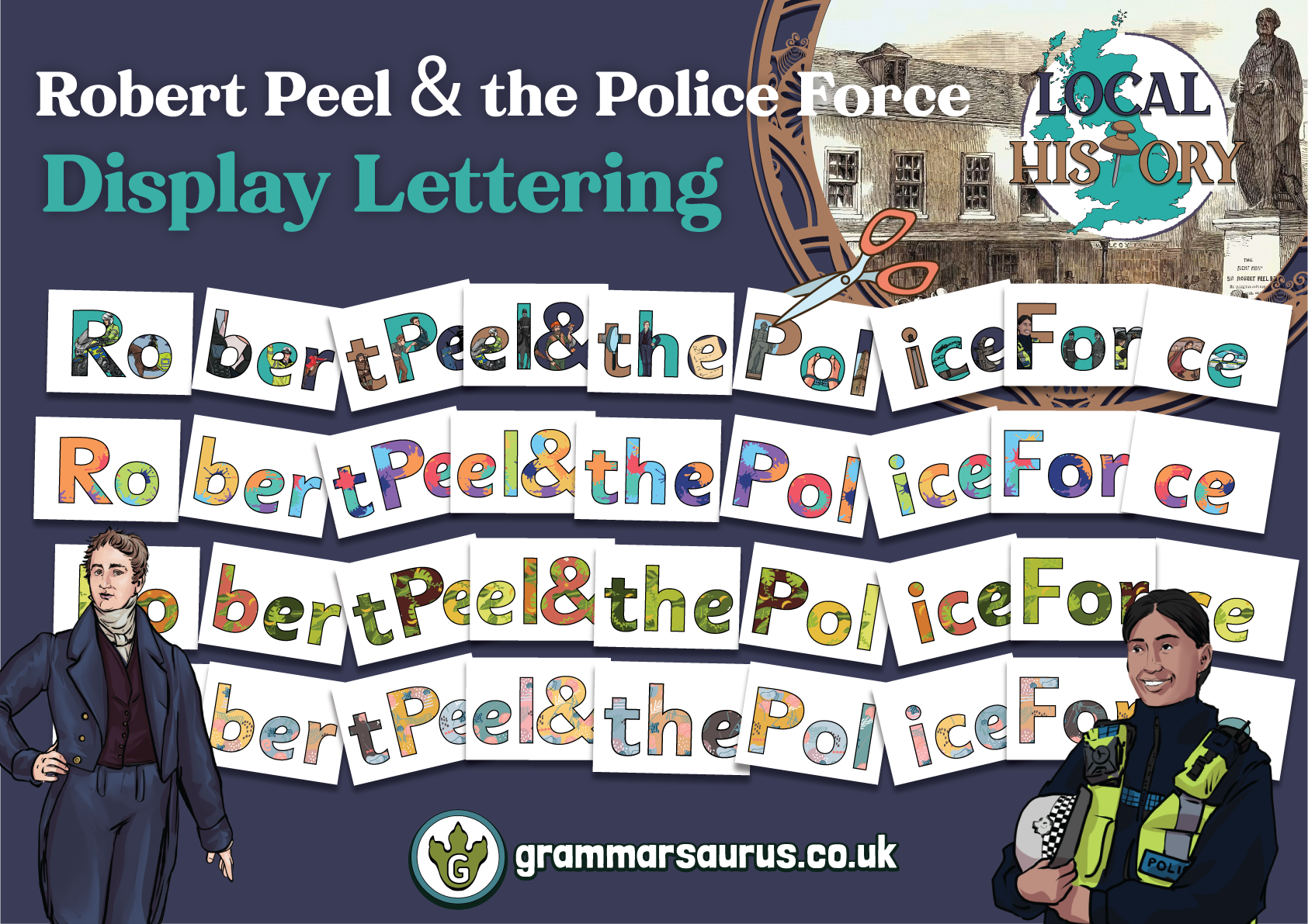 KS1 Local history – Robert Peel and the Police Force – Display ...