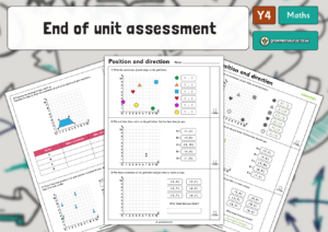 Year 4 Position & Direction - End of Unit Assessment - Grammarsaurus