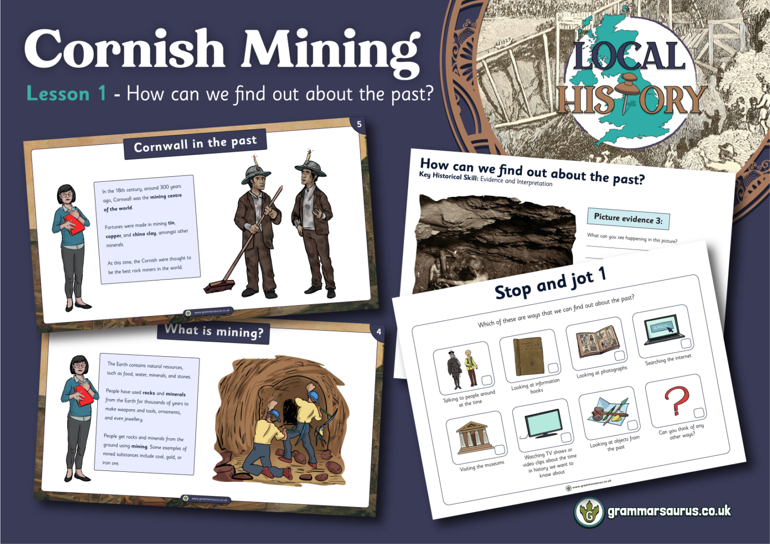 KS1 Local history - Cornish Mining - How can we find out about the past ...