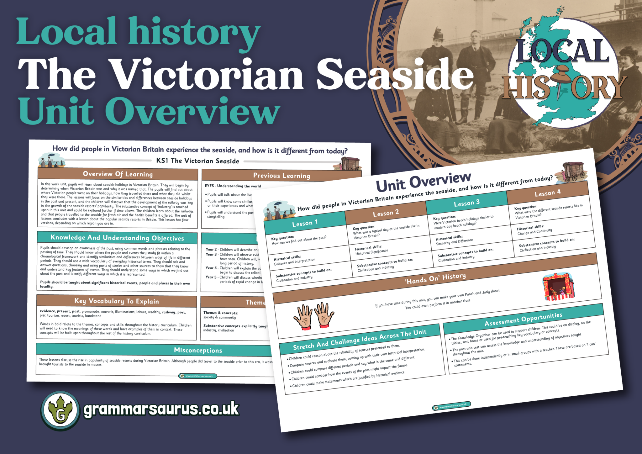 KS1 Local history – The Victorian Seaside – Unit Overview - Grammarsaurus