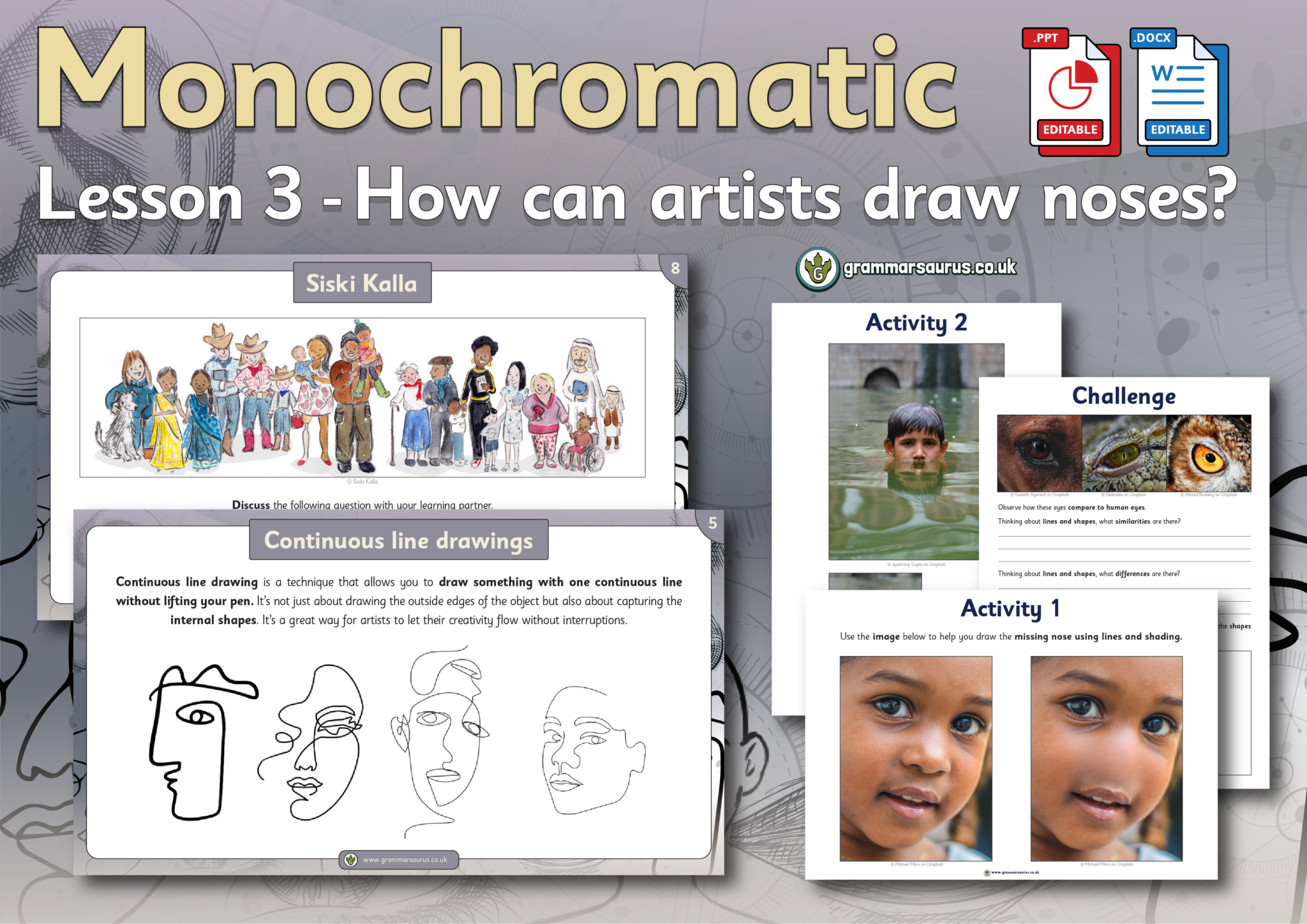 Y3 Art – Monochromatic – How can artists draw noses? Lesson 3 ...