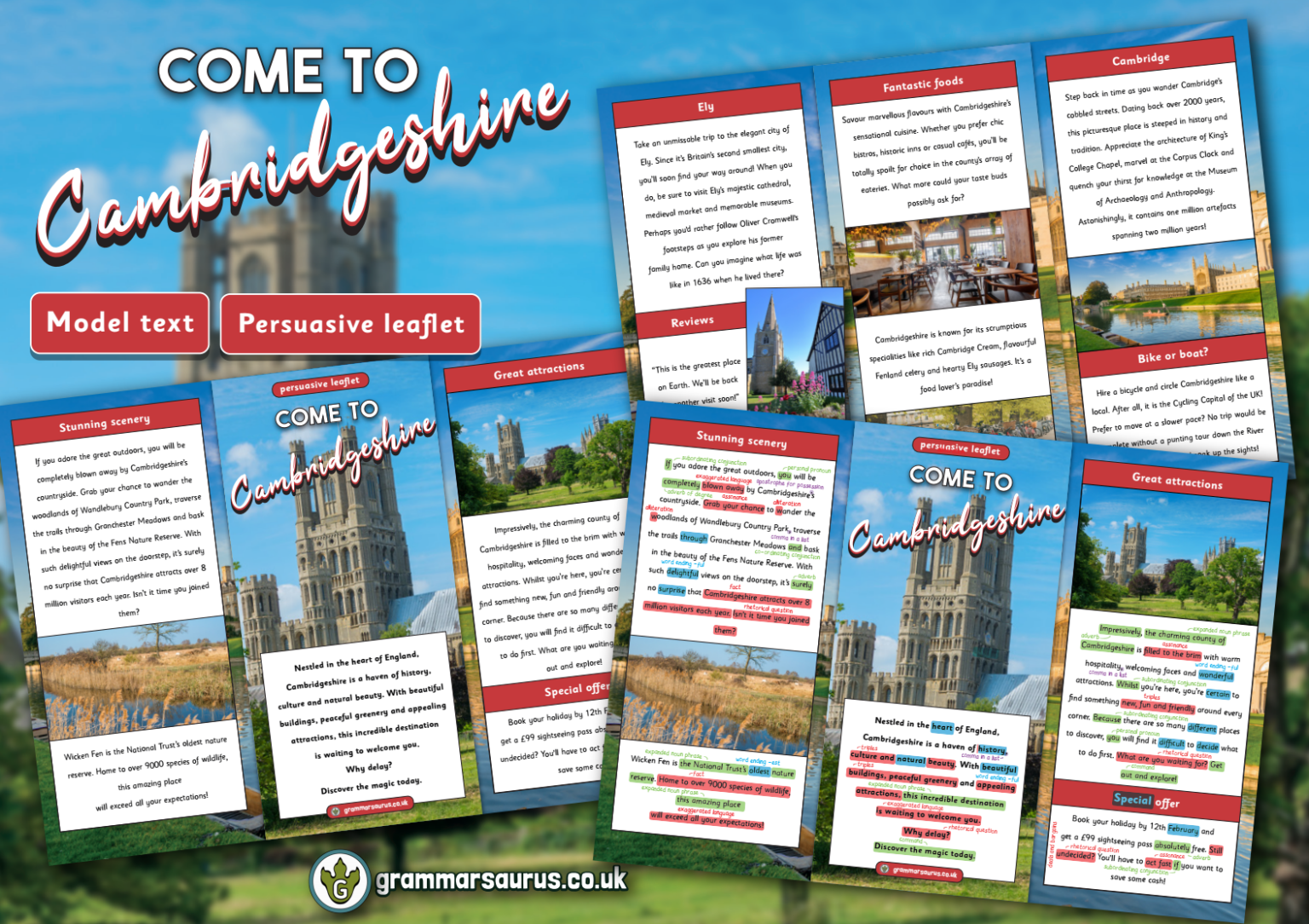 Y4 Persuasive - Advert/leaflet - Grammarsaurus