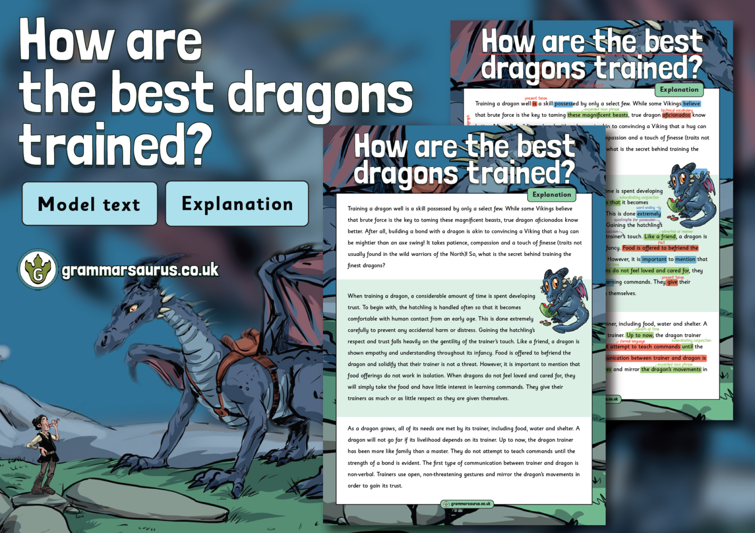 Year 4 Model Text – Explanation - How are the best dragons trained ...