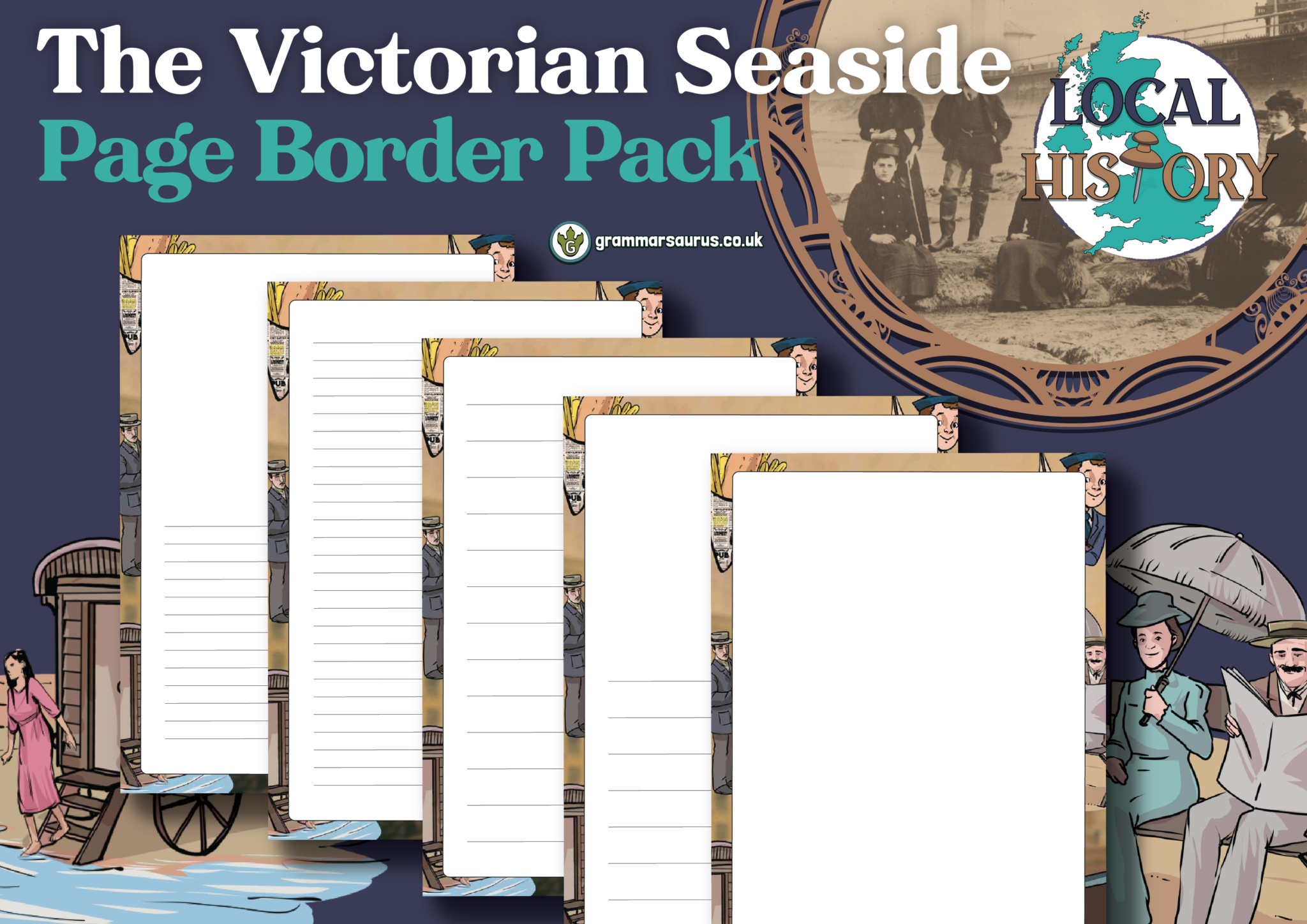 KS1 Local history – The Victorian Seaside – Page Boarder Pack ...