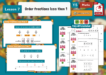Year 5 Fractions - Order fractions less than 1 - Lesson 7 - Grammarsaurus