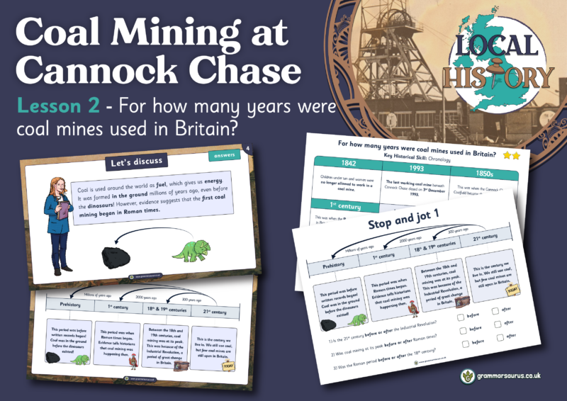 KS1 Local history - Coal mining at Cannock Chase - For how many years ...
