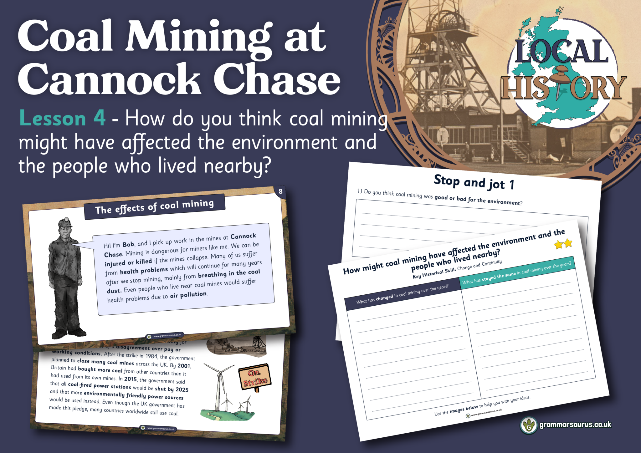 KS1 Local history - Coal mining at Cannock Chase - How do you think ...