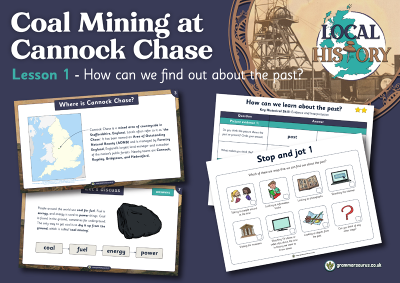 KS1 Local history - Coal mining at Cannock Chase - How can we find out ...