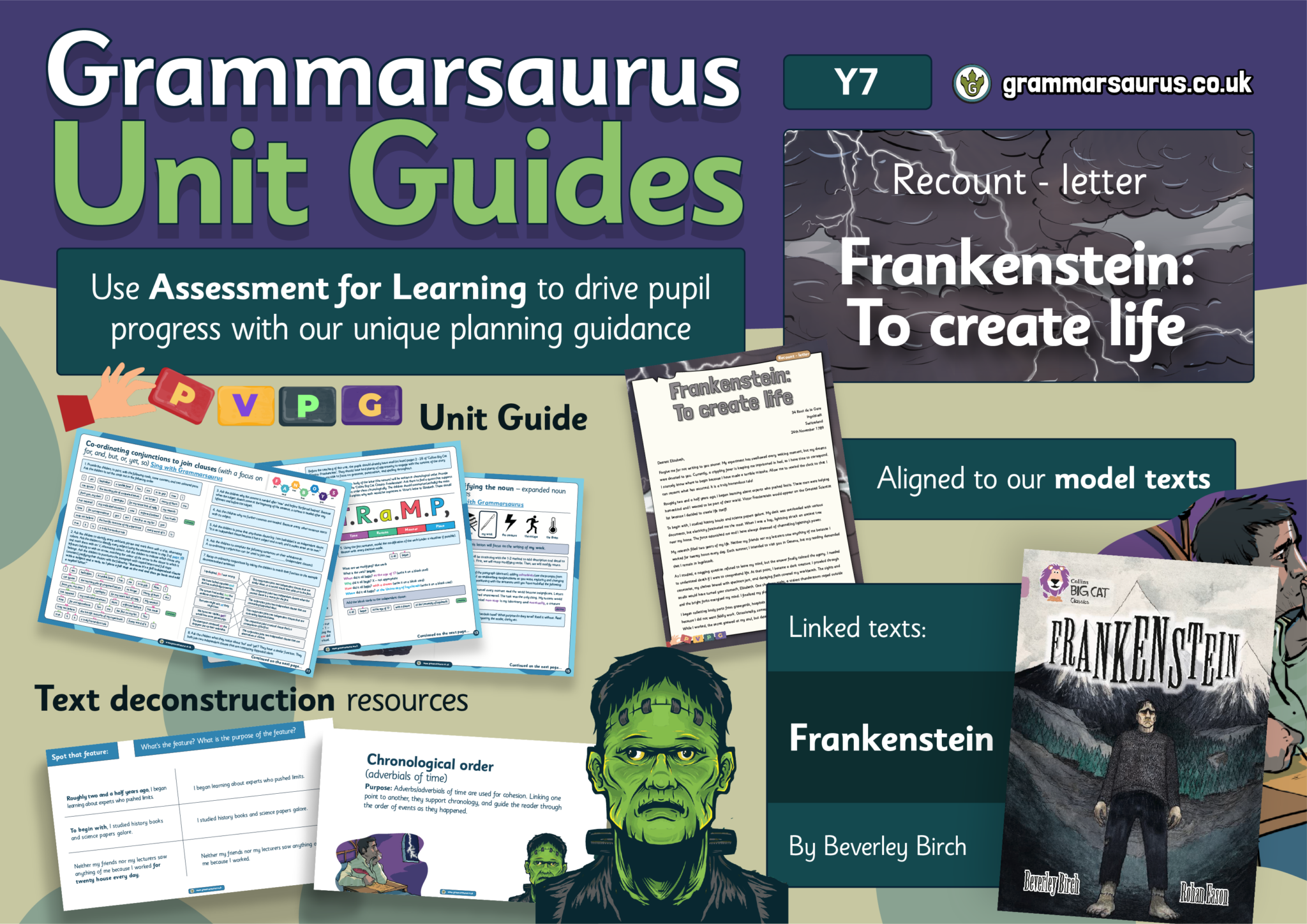 Year 7 PVPG Application Unit Guide - Recount Letter – Frankenstein: To ...