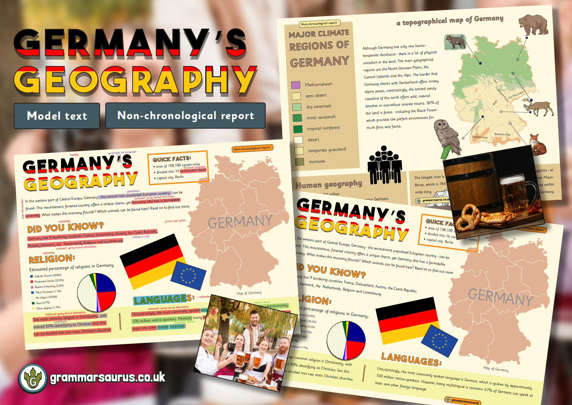 Year 5 Model Text – Non-chronological report - Germany's Geography ...