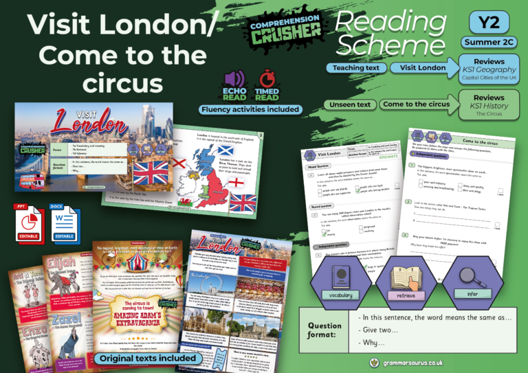 Year 2 Comprehension Crusher Reading Scheme – Summer 2c – Visit London ...