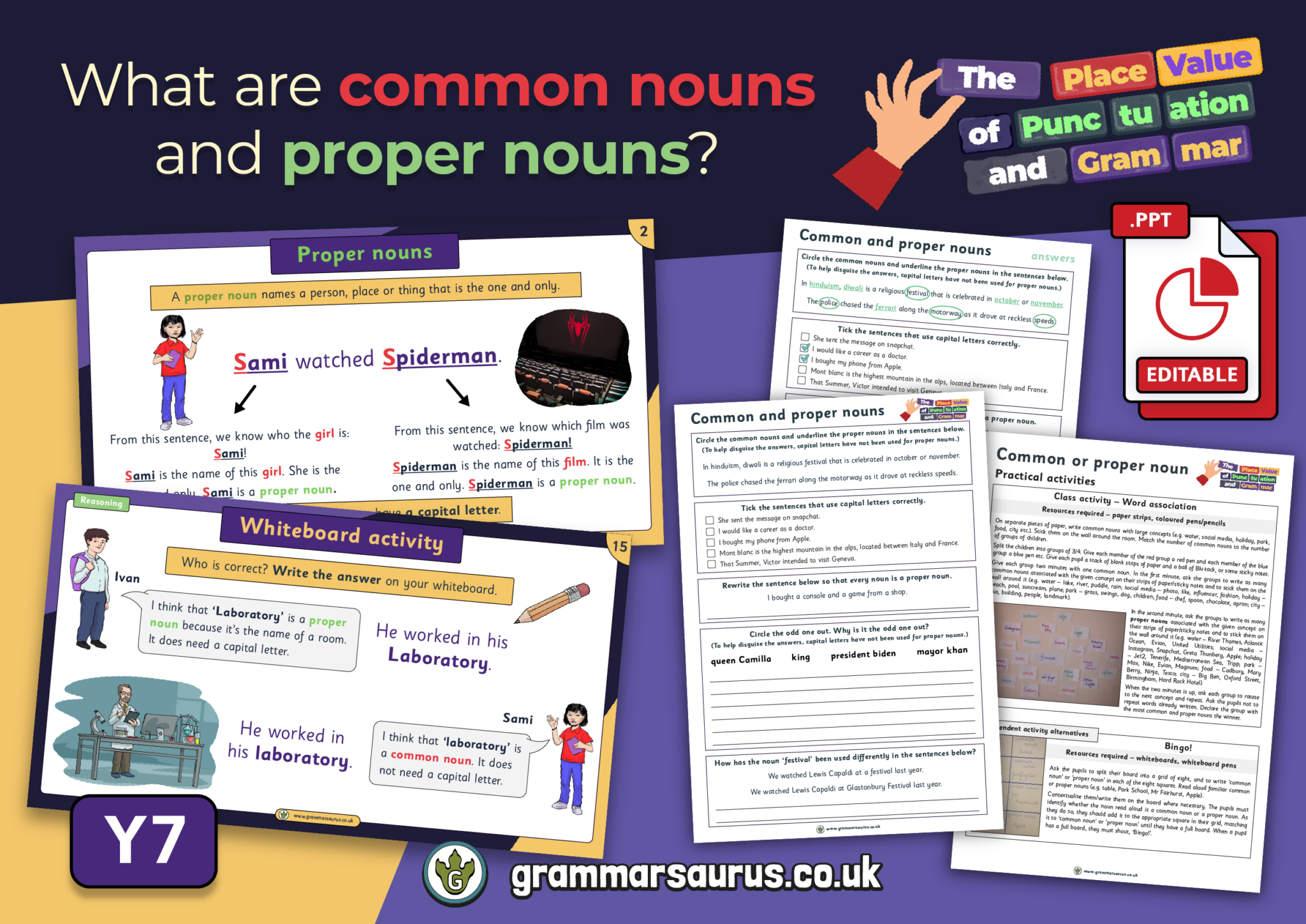 Year 7 The Place Value of Punctuation and Grammar – What are common ...