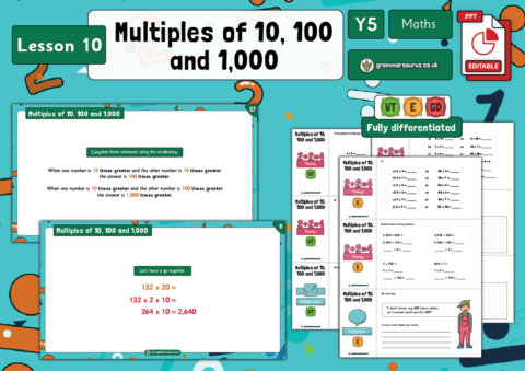 Year 5 Multiplication and Division - Multiples of 10, 100 and 1000 ...