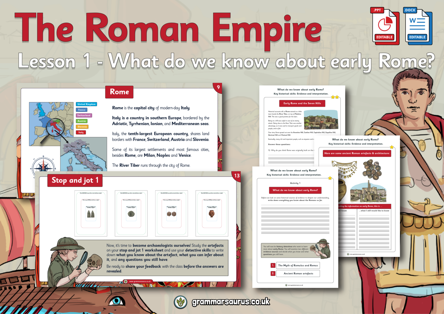 KS3 History - The Roman Empire - What do we know about early Rome ...