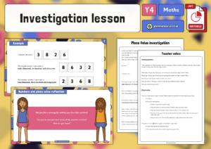 Year 4 Maths – Place Value Investigation lesson - Grammarsaurus