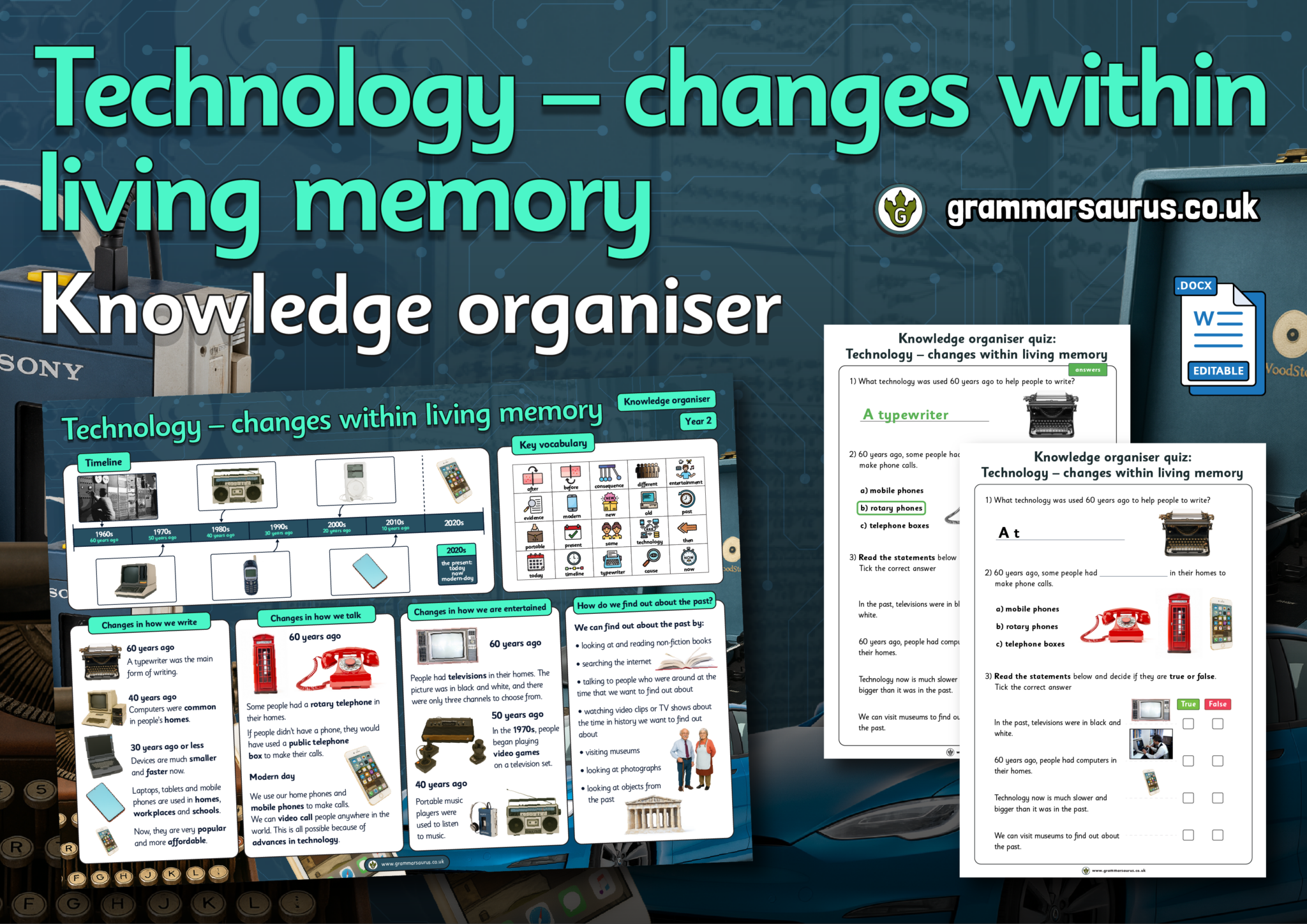 Y2 History - Technology - Changes within living memory - Knowledge ...