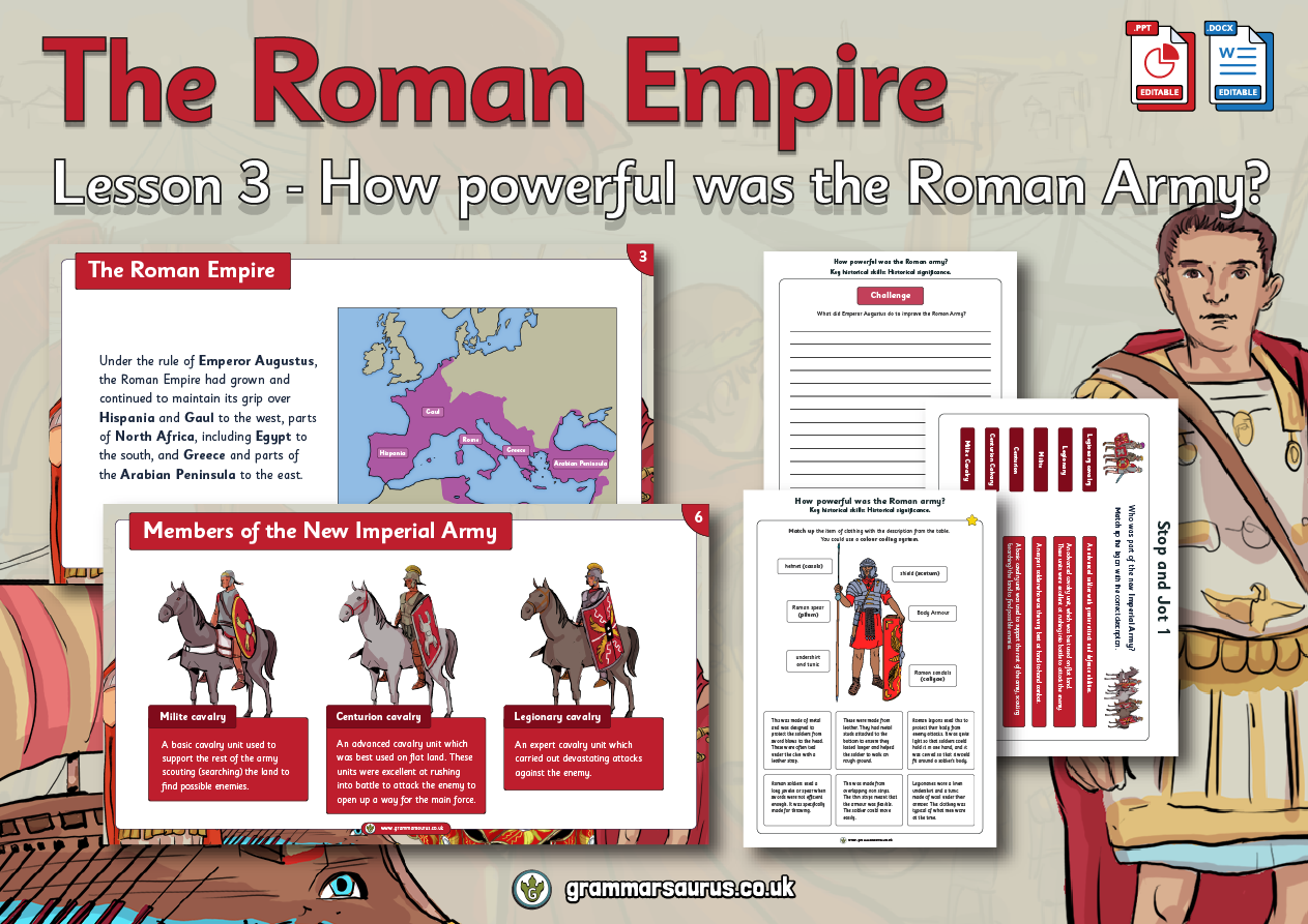 Year 4 History - The Roman Empire - How powerful was the Roman Army ...