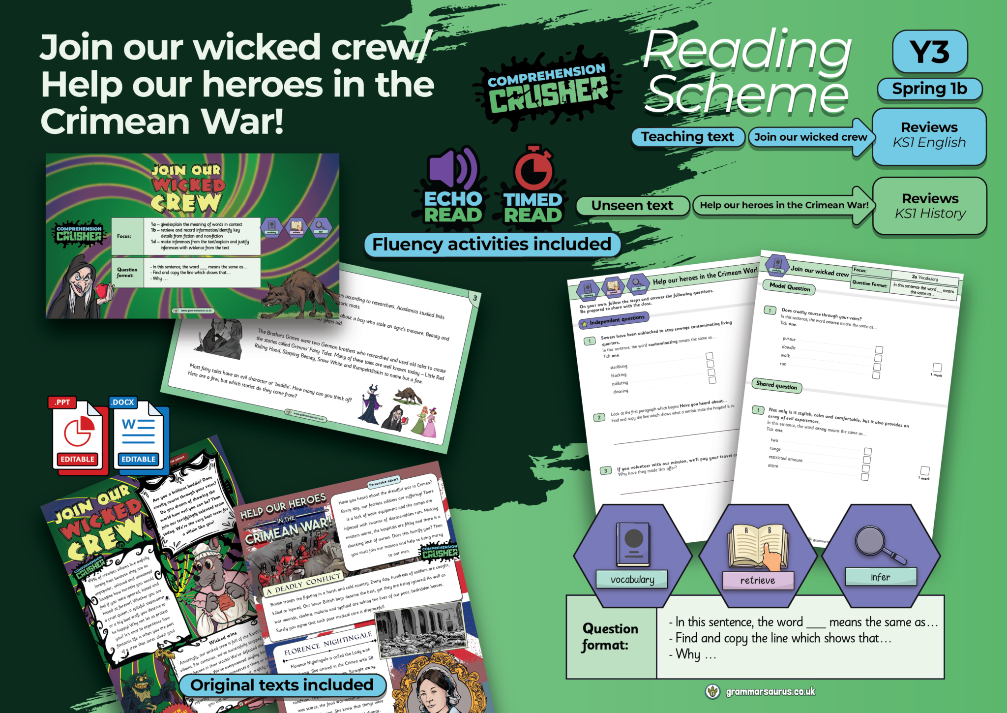 Year 3 Comprehension Crusher Reading Scheme – Spring 1b – Join our ...