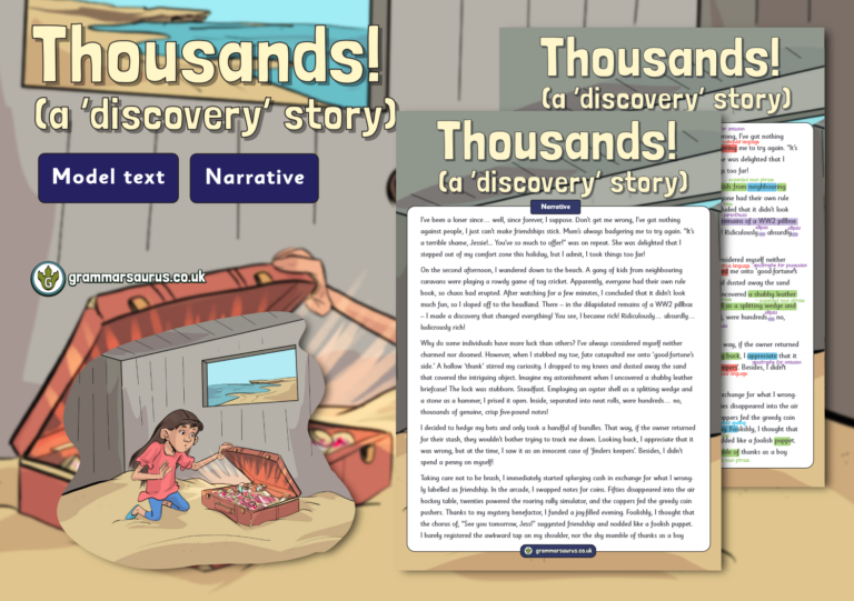 Year 5 Model Text – Narrative - Thousands! (a discovery story ...