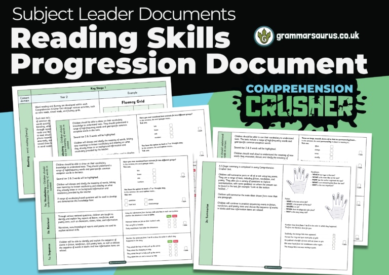 Subject Leader Documents - Reading Skills Progression Document ...