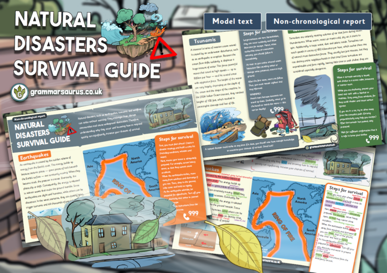 Year 5 Model Text – Non-chronological report - Natural disasters ...
